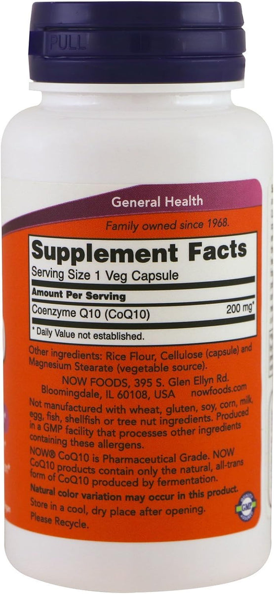 CoQ10 | 200 mg | 60 veg Capsules by Now Foods
