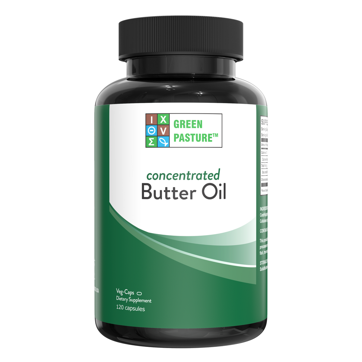 Green Pasture Concentrated Butter Oil, Non-flavored – 120 Capsules
